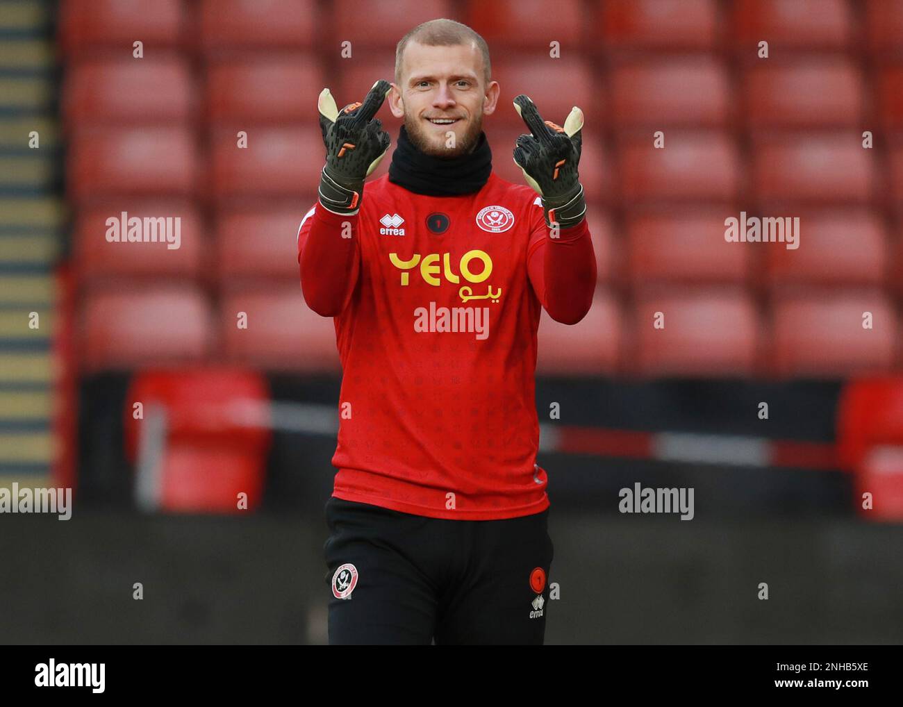 Sheffield, England, 20th February 2023. Adam Davies of Sheffield Utd ...