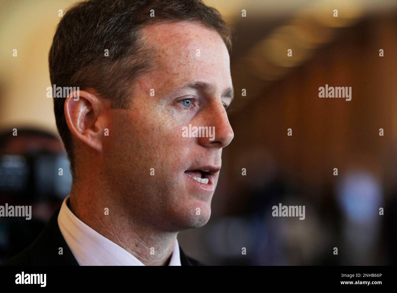 Marin County Deputy Public Defender, Brian Morris talks outside ...