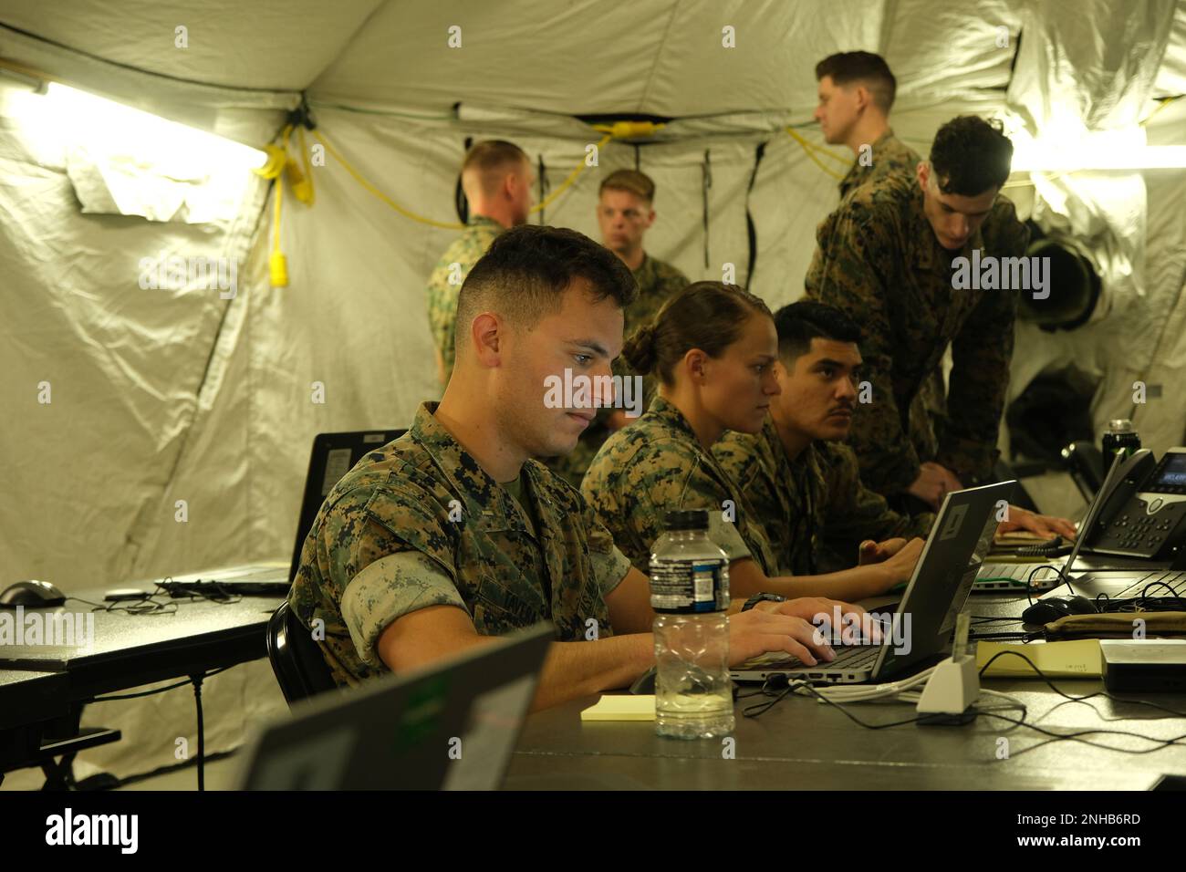U.S. Marines with Ground Sensor Platoon, 2nd Intelligence Battalion, II ...