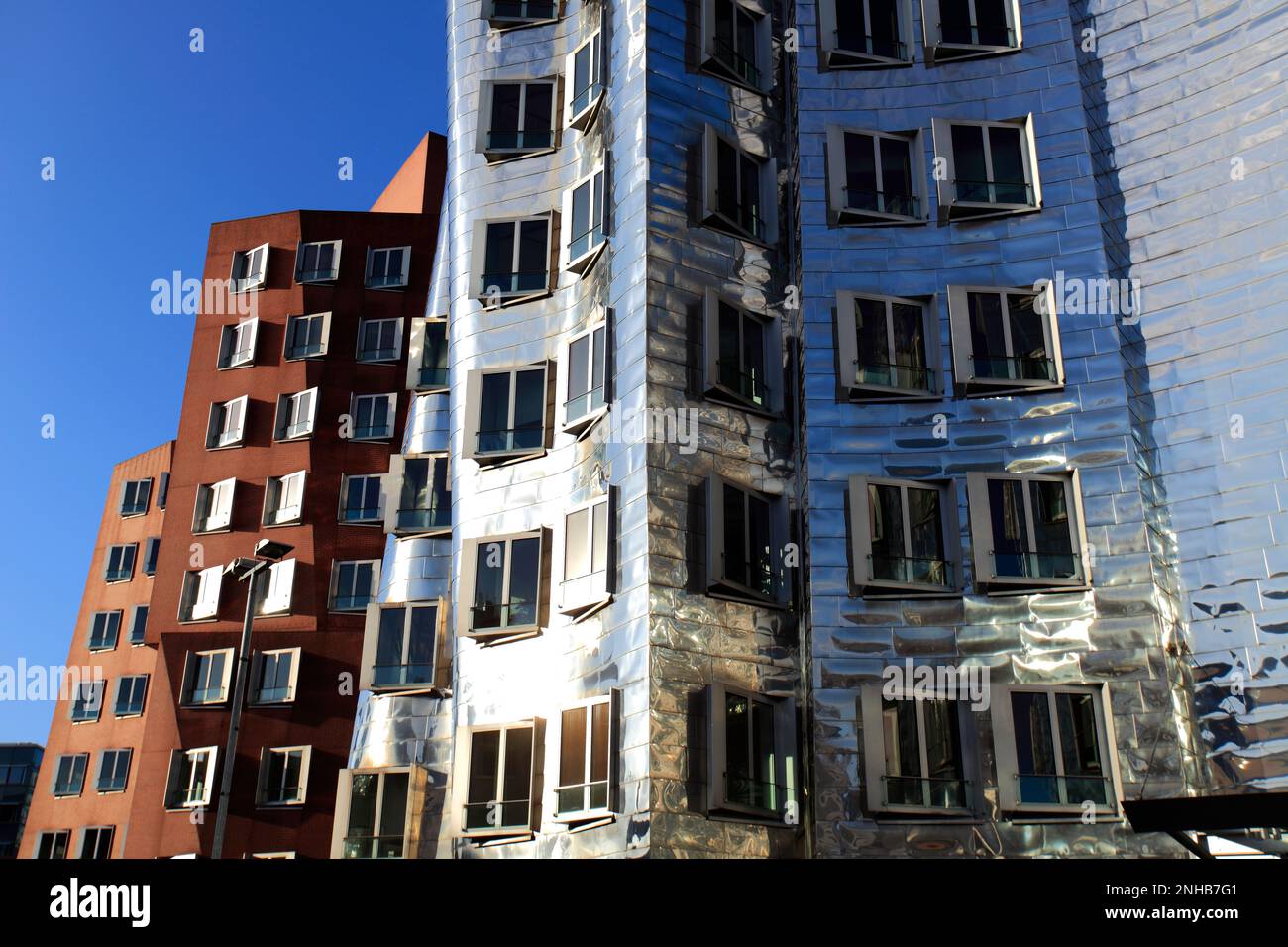 The Neuer Zollhof buildings, Media Harbour, Düsseldorf City, North ...