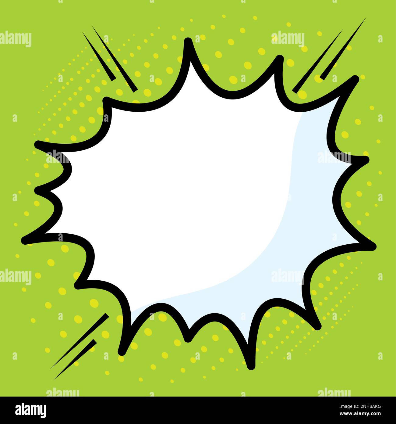 Isolated empty comic speech bubble Vector Stock Vector Image & Art - Alamy