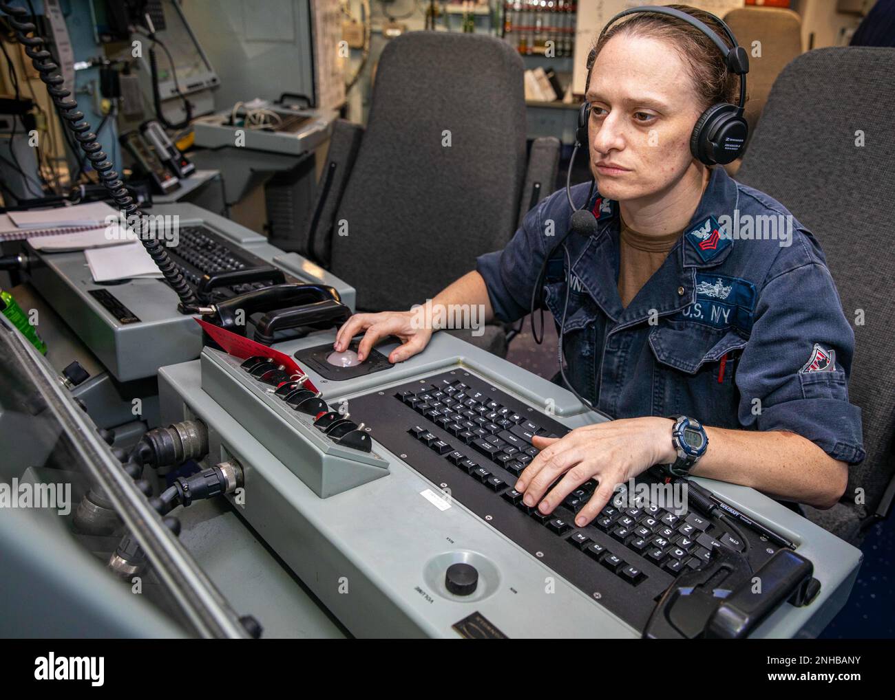 SOUTH CHINA SEA (July 28, 2022) Machinery Repairman 1st Class Bridget ...