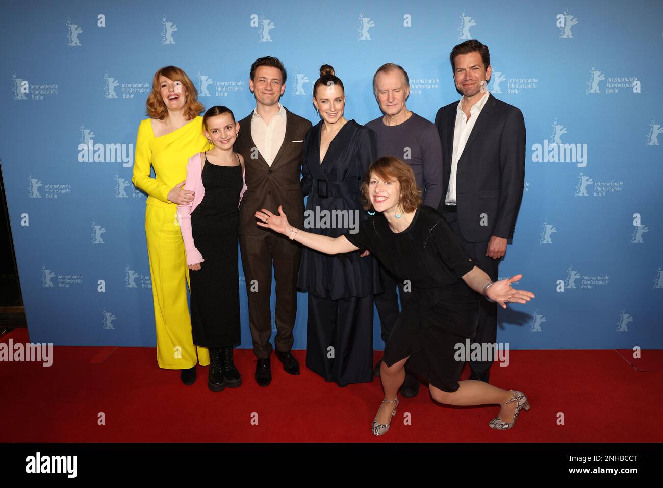 Berlin, Germany. 21st Feb, 2023. The cast around the main actors Esben ...