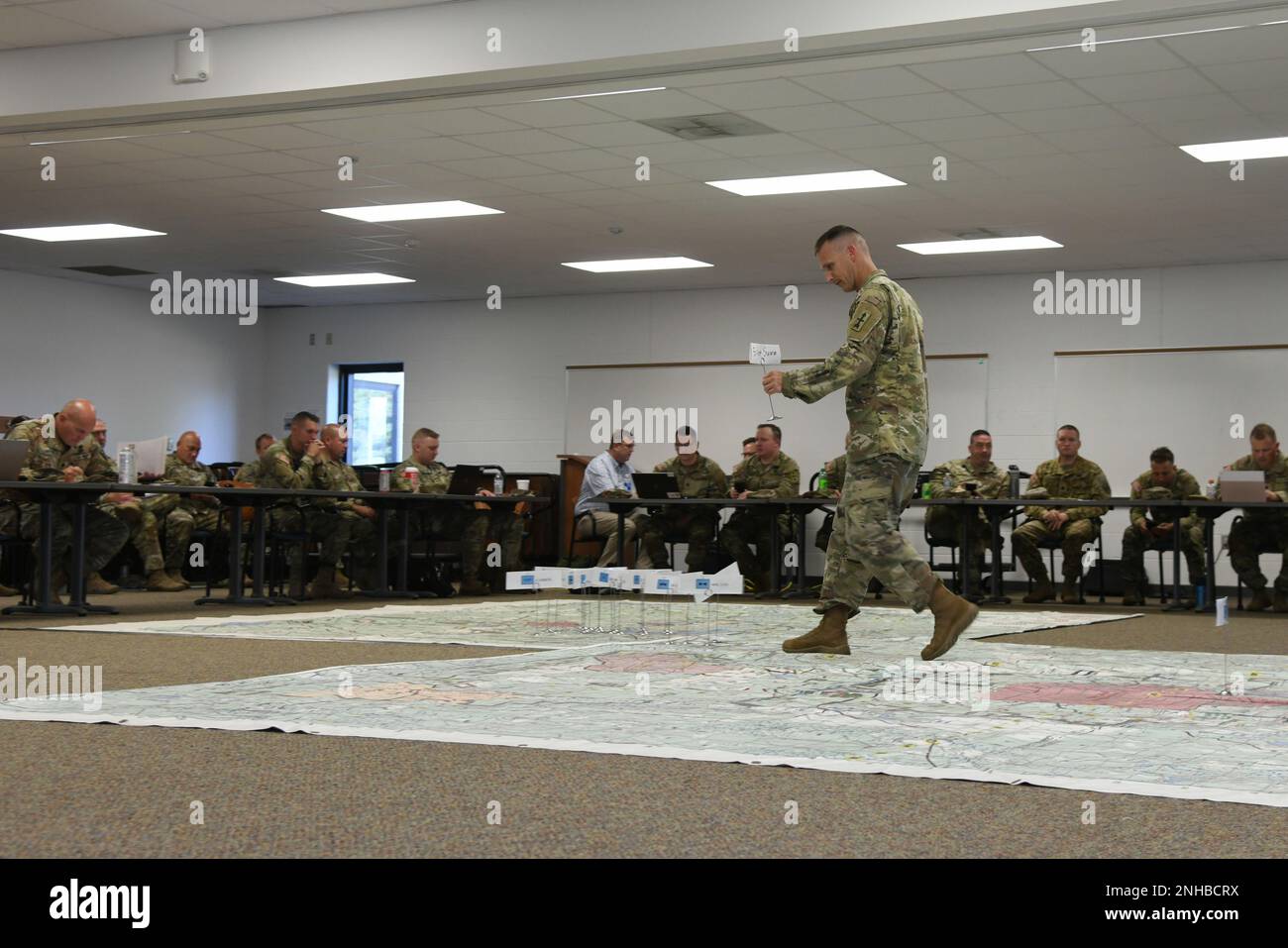 U.S. Army Maj. Quin Rogers, Michigan National Guard range operations ...