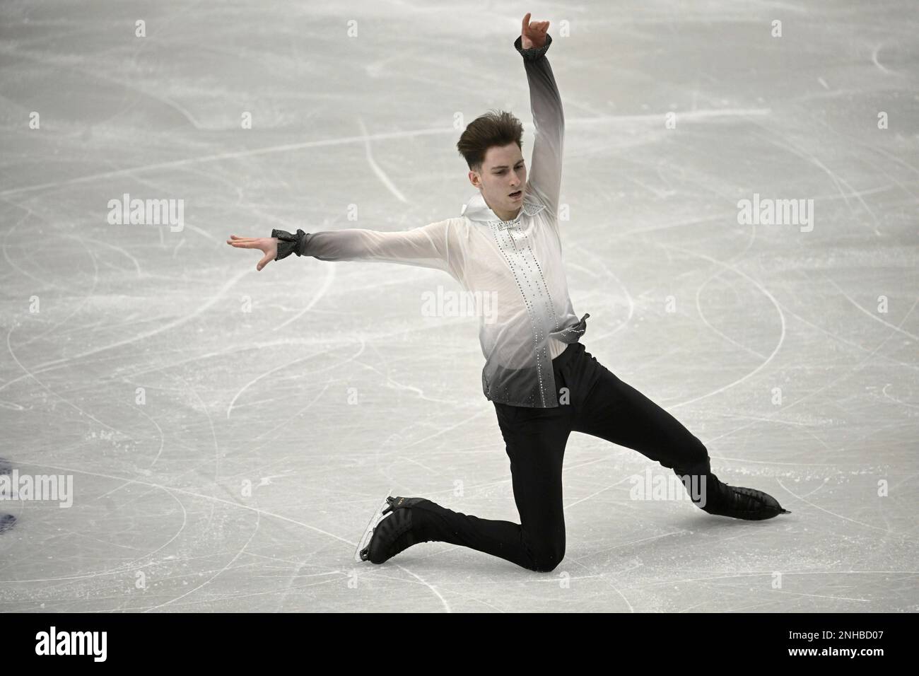 Nika Egadze of Georgia performs during men's short program of the ISU ...