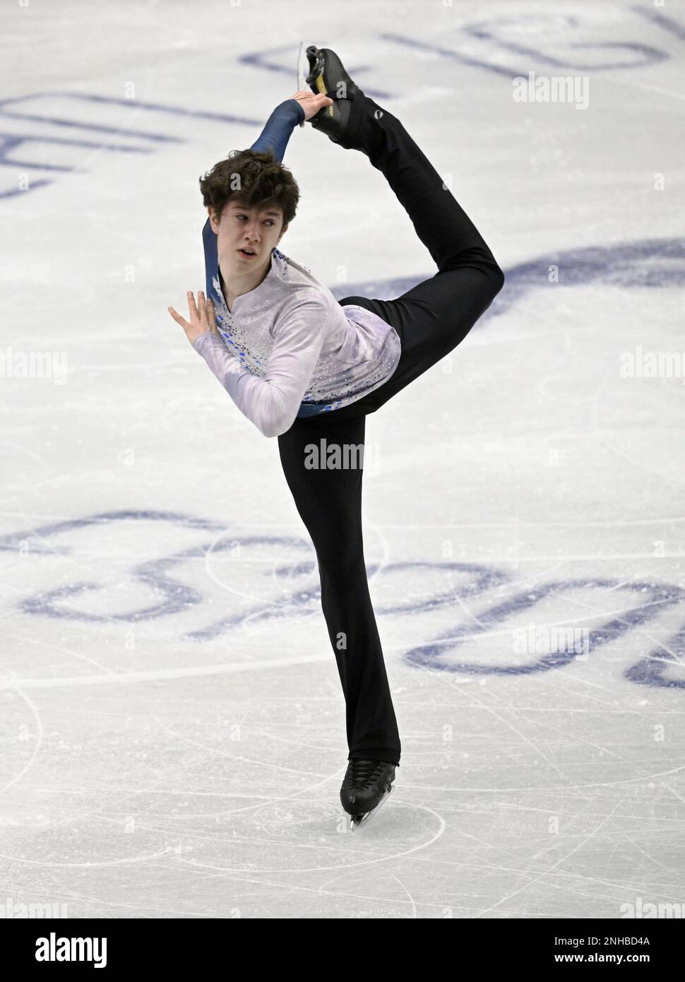 Adam Hagara of Slovakia performs during men's short program of the ISU ...