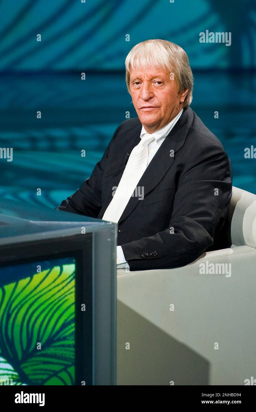 Flavio Caroli, Television show 'Che tempo che fa', RAI 3, Milan, Italy ...