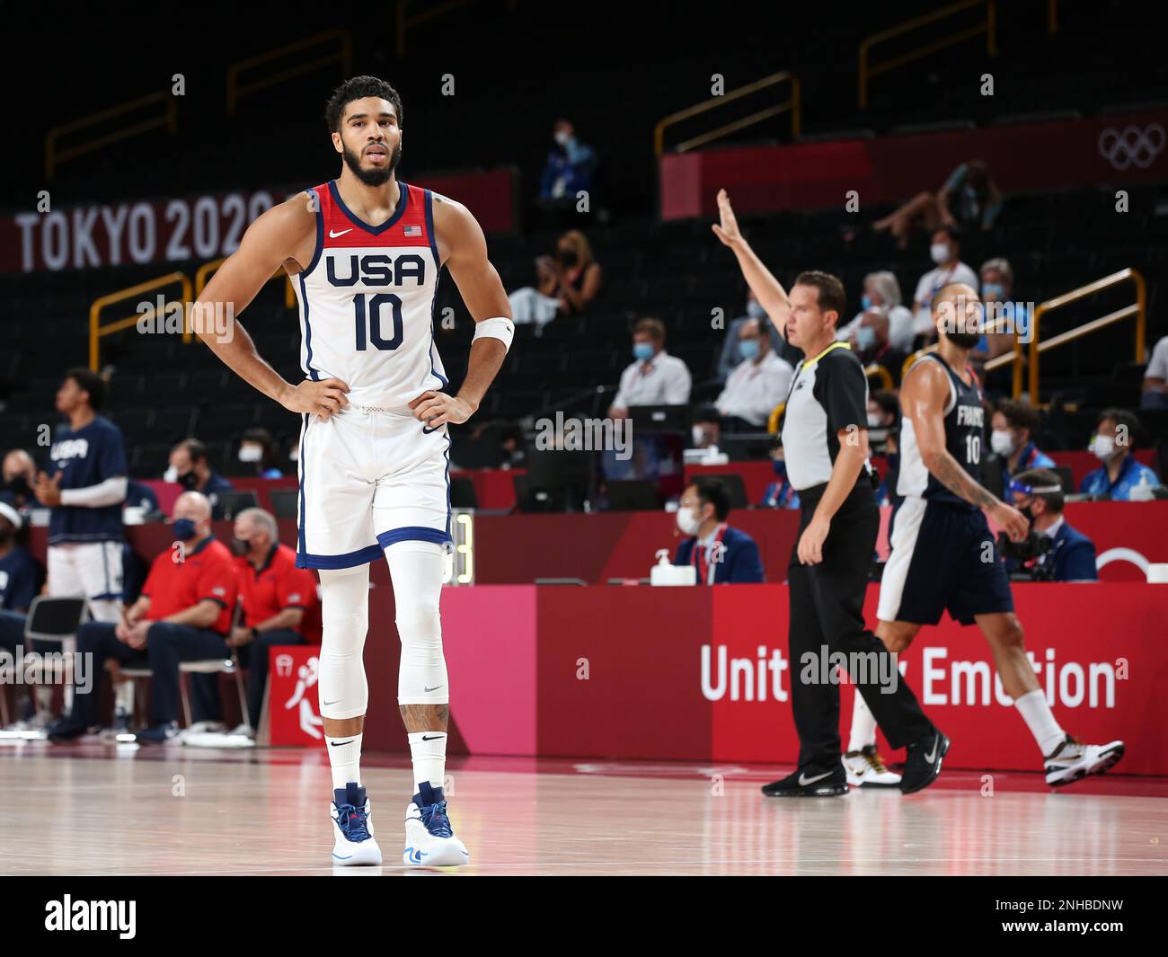 AUG 7, 2021: Jayson Tatum of United States in the Men's Basketball ...