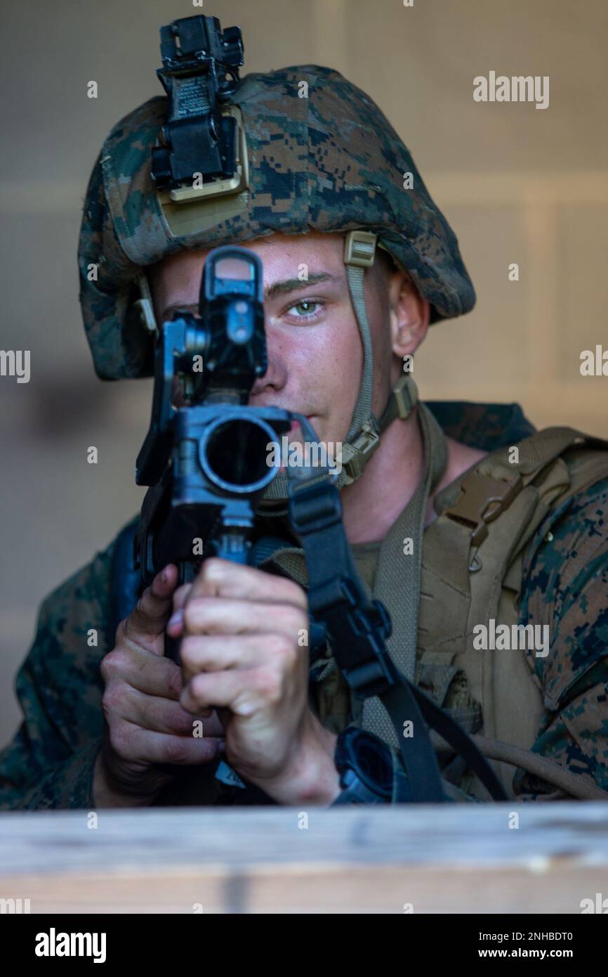 A U.S. Marine with 2d Battalion, 2d Marine Regiment, 2d Marine Division ...