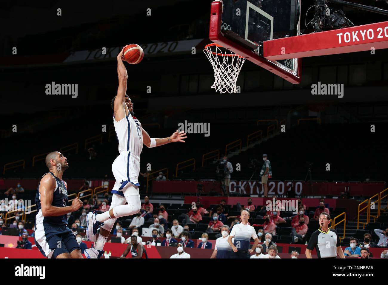 AUG 7, 2021: Jayson Tatum of United States in the Men's Basketball ...