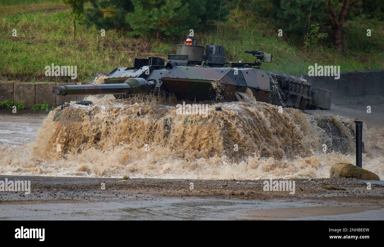 Army Tanks In Water