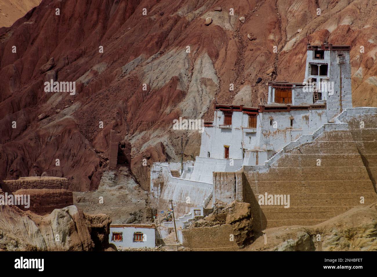 Basgo or Bazgoo, a village situated on the bank of the Indus river in ...