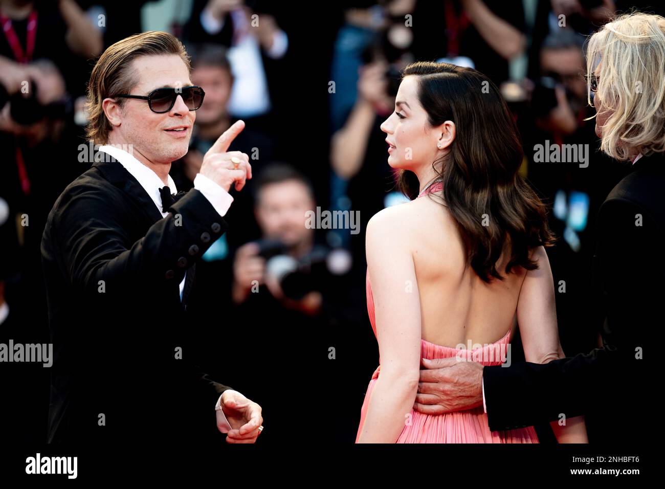 Venice, Venice, Italy, 08th September, 2022, Ana de Armas, Brad Pitt ...