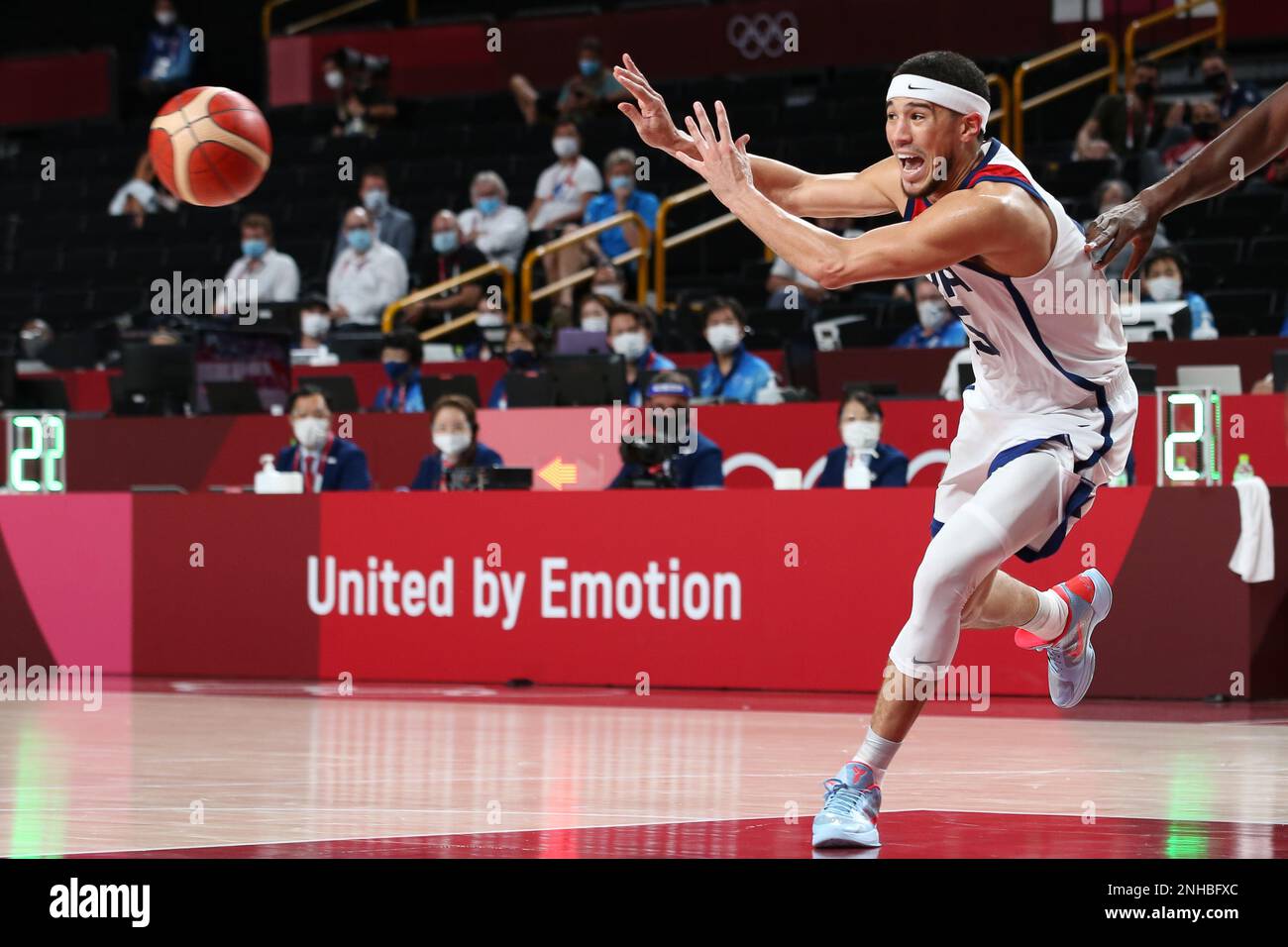AUG 7, 2021: Devin Booker of United States in the Men's Basketball Gold ...