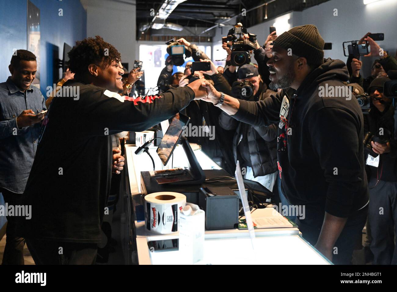 Photo by: NDZ/STAR MAX/IPx 2023 1/24/23 Owner Roland Conner (r) makes ...