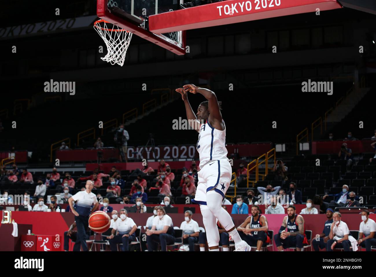 AUG 7, 2021: Jrue Holiday of United States in the Men's Basketball Gold ...