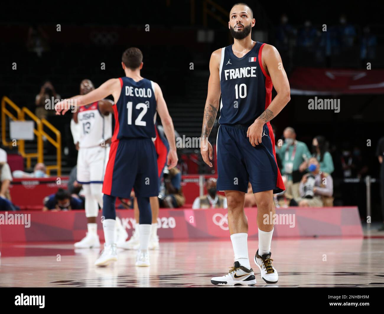 AUG 7, 2021: Evan Fournier of France in the Men's Basketball Gold Medal ...