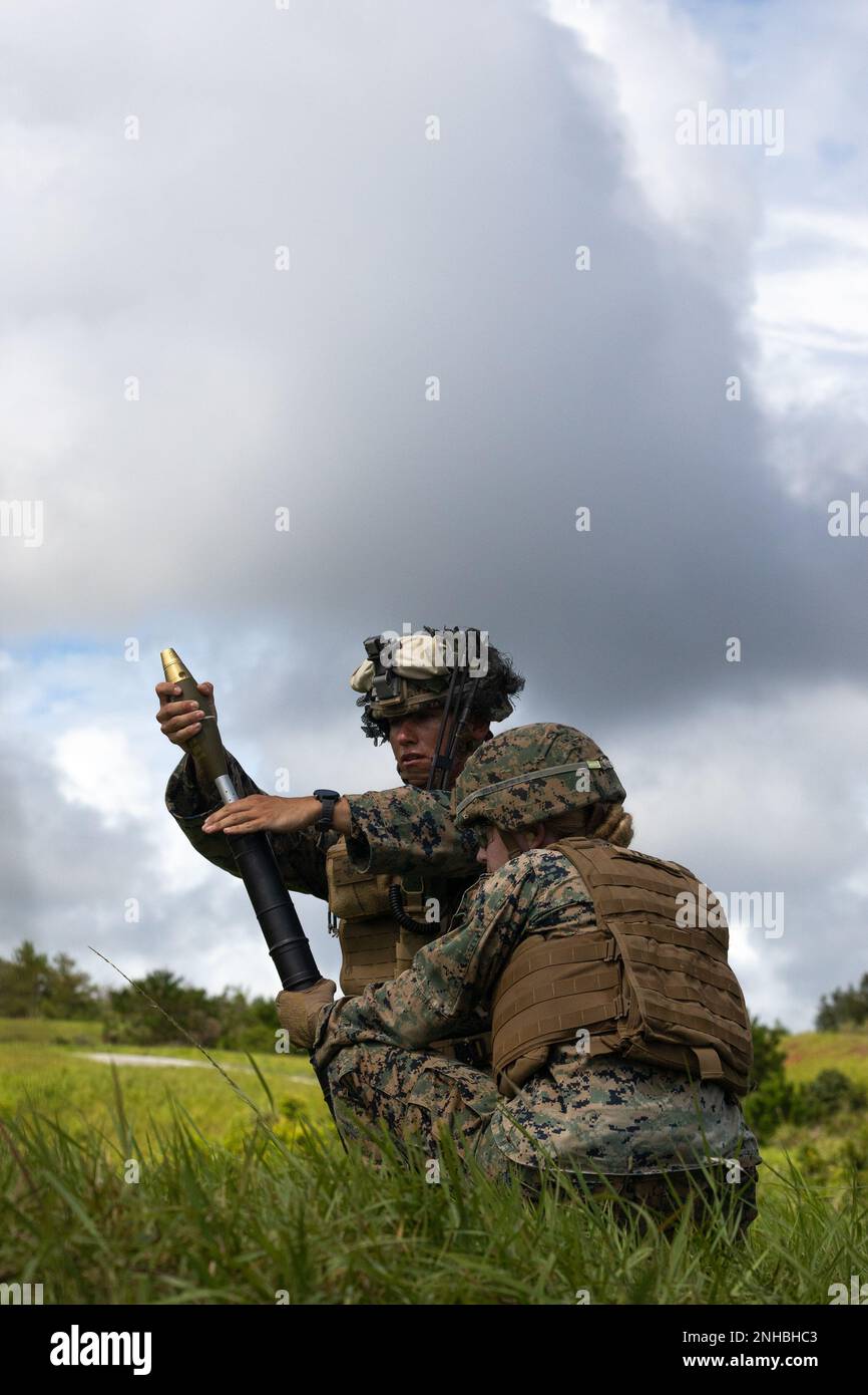 U.S. Marines Corps Sgt. Micha Pierce (right), a combat photographer ...