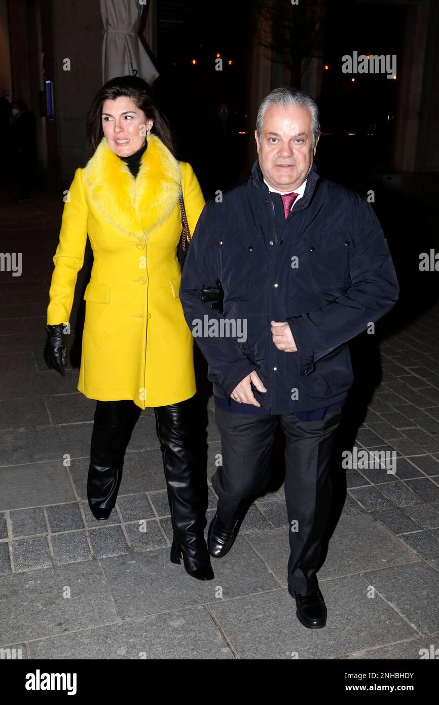 Marcos de Quinto arrives at the Teatro Real to see the opera Arabella ...