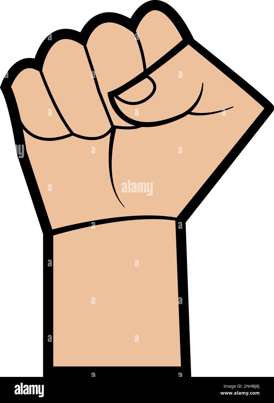 Cartoon fist hand hi-res stock photography and images - Alamy