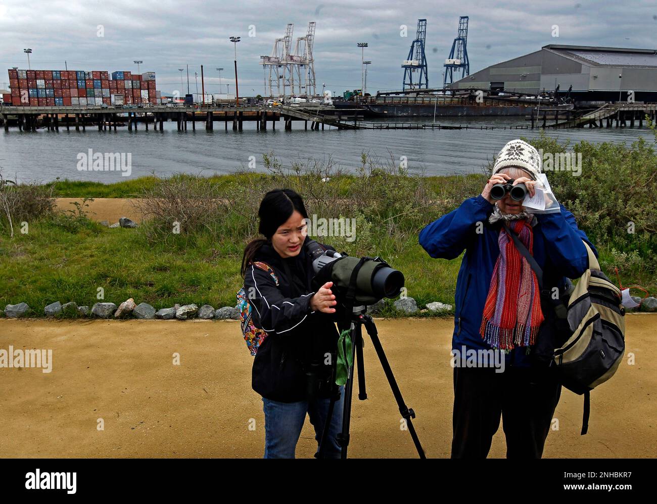 High school student Mina Ching and Nancy DeStefanis, executive director ...