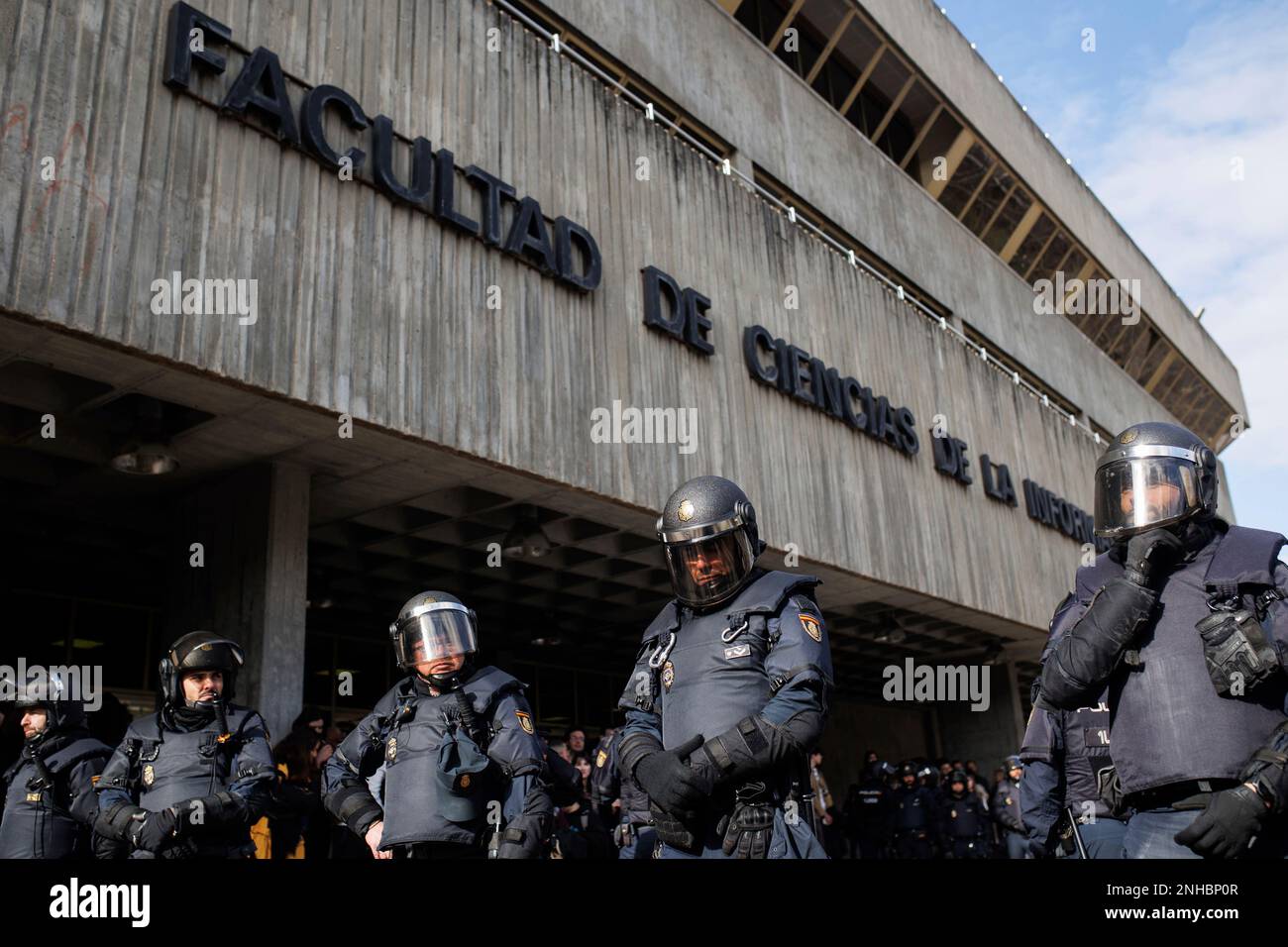 Several agents of the Police Intervention Unit of the National Police ...