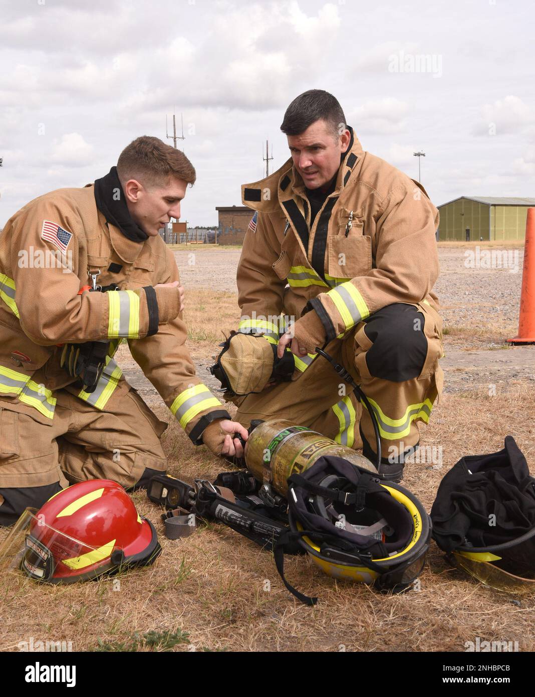 U.S. Air Force Col. Gene Jacobus, 100th Air Refueling Wing commander ...