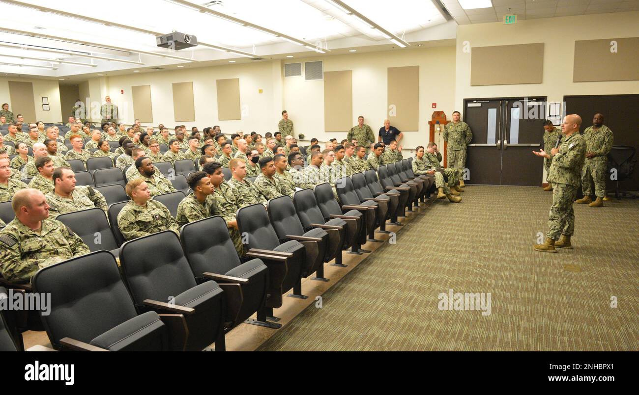 Master Chief Petty Officer of the Navy Russell Smith spoke with Sailors ...