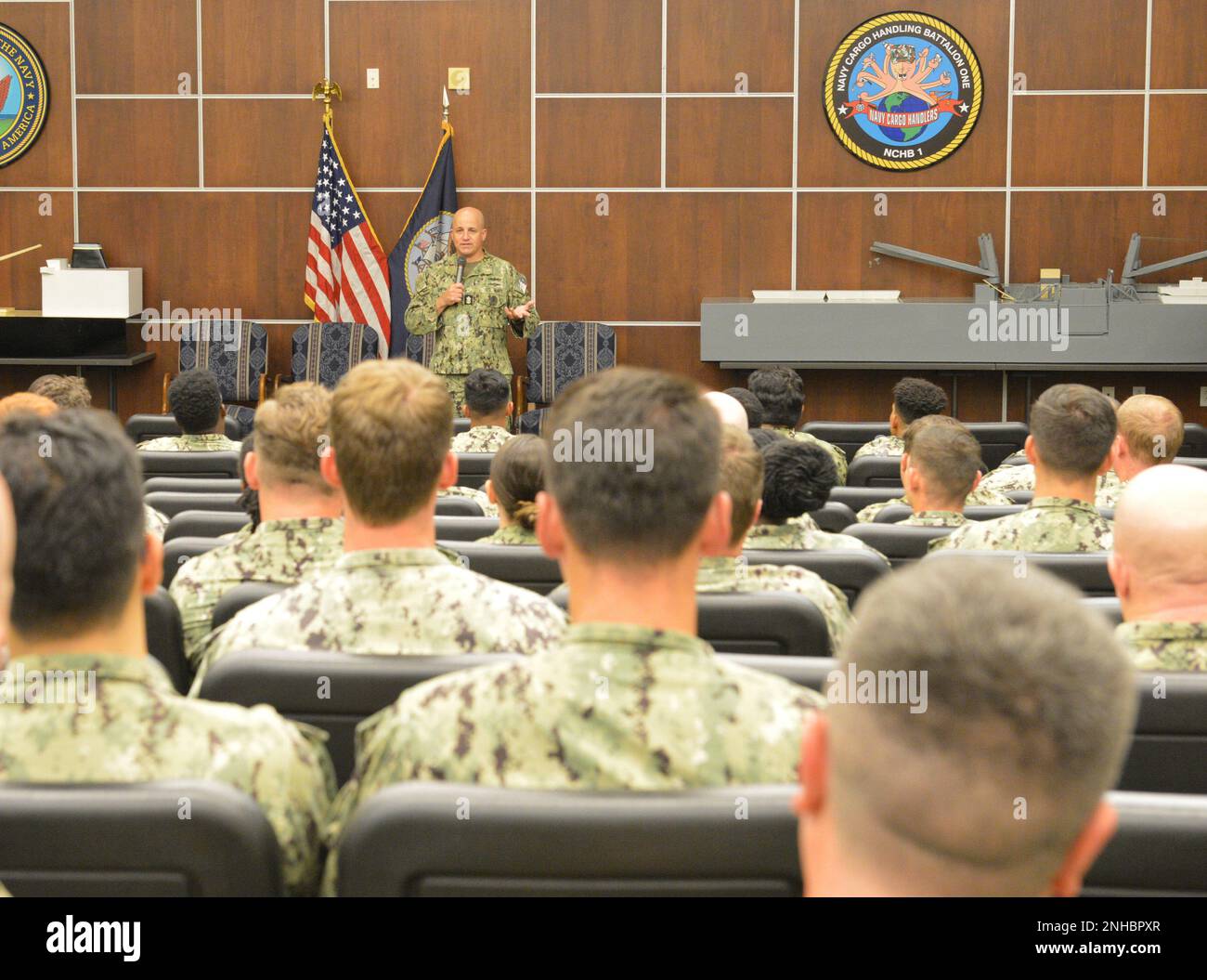 Master Chief Petty Officer of the Navy Russell Smith spoke with Sailors ...