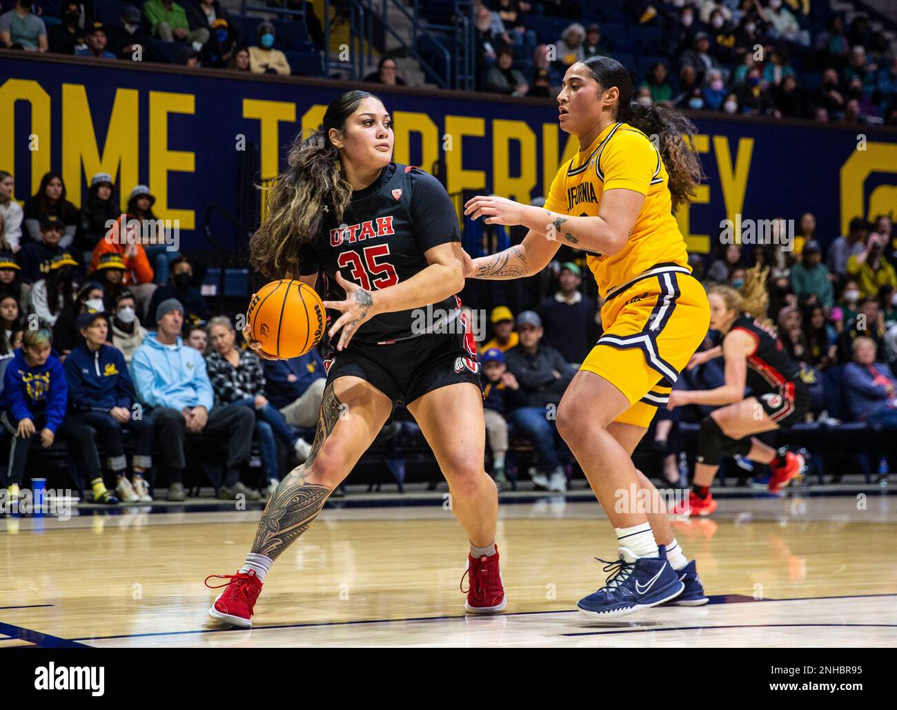 January 22, 2023 Berkeley, CA U.S.A. Utah forward Alissa Pili (35)looks ...