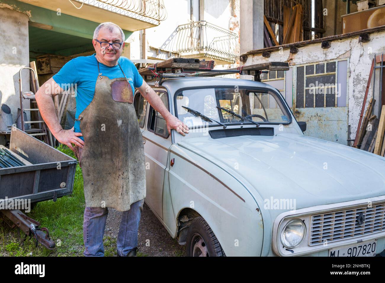 Italy, Ossona, Emilio Porrati Blacksmith Stock Photo - Alamy