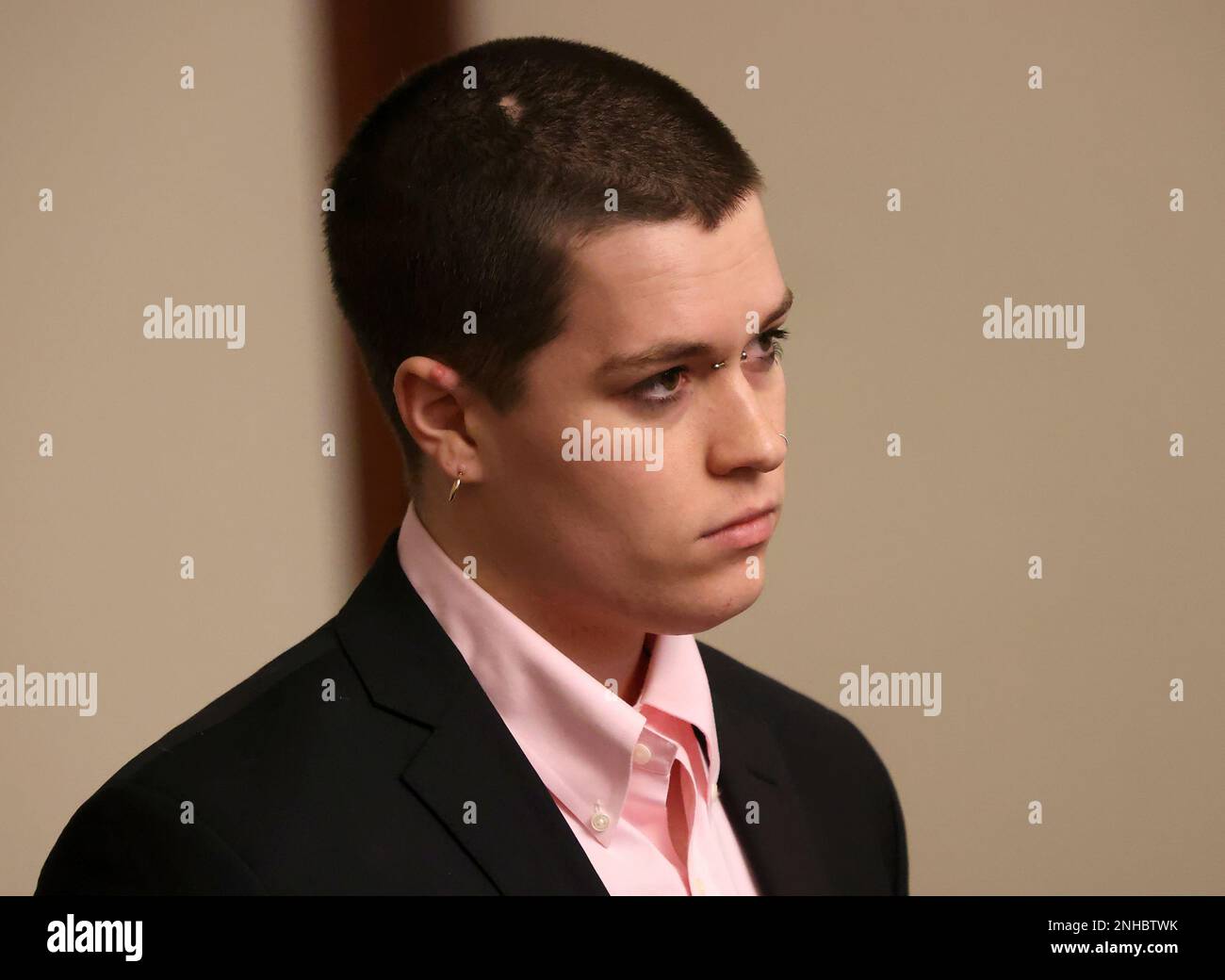 Riley Dowell is arraigned at Boston Municipal Court, Monday, Jan. 23 ...
