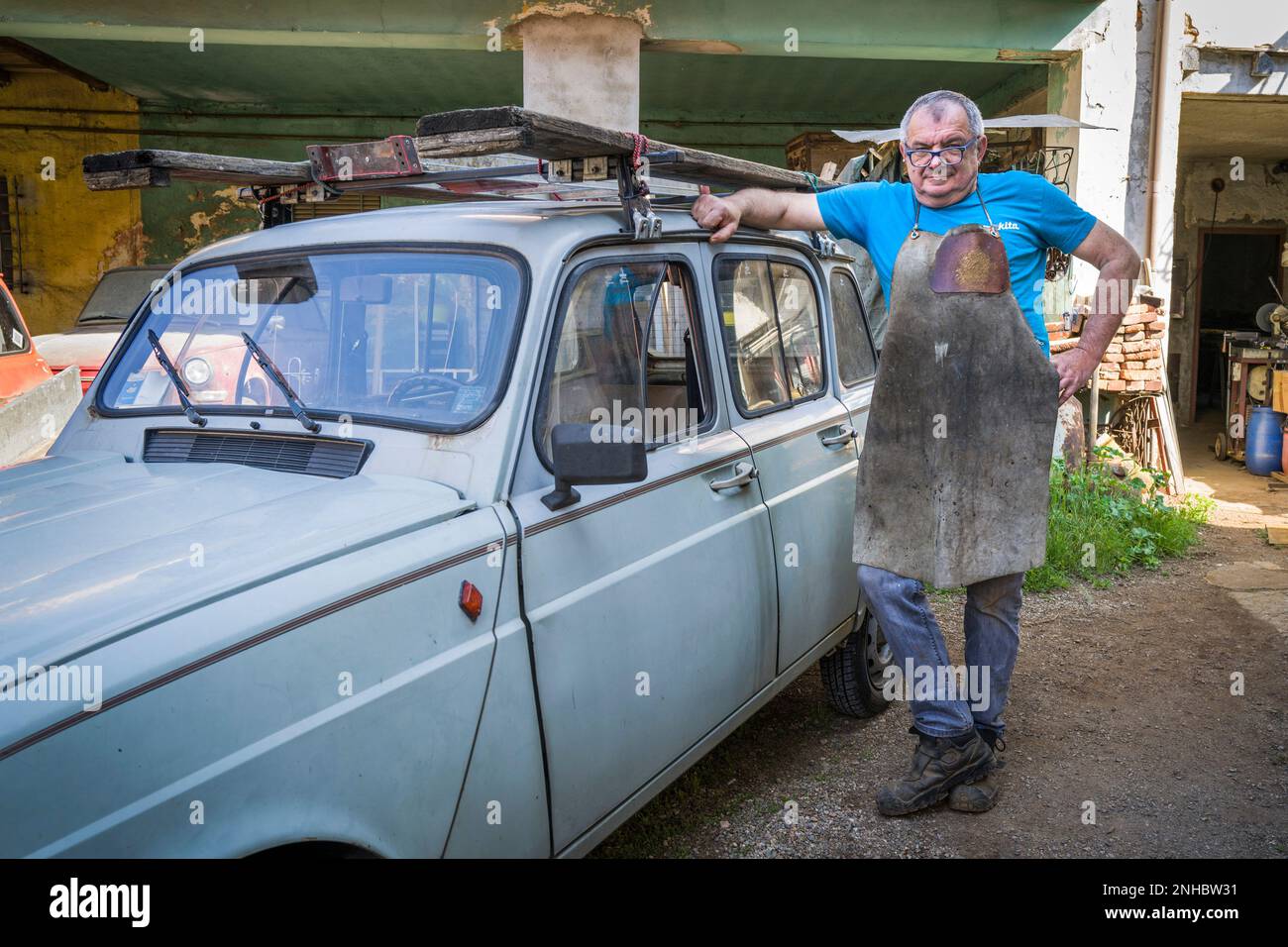 Italy, Ossona, Emilio Porrati Blacksmith Stock Photo - Alamy