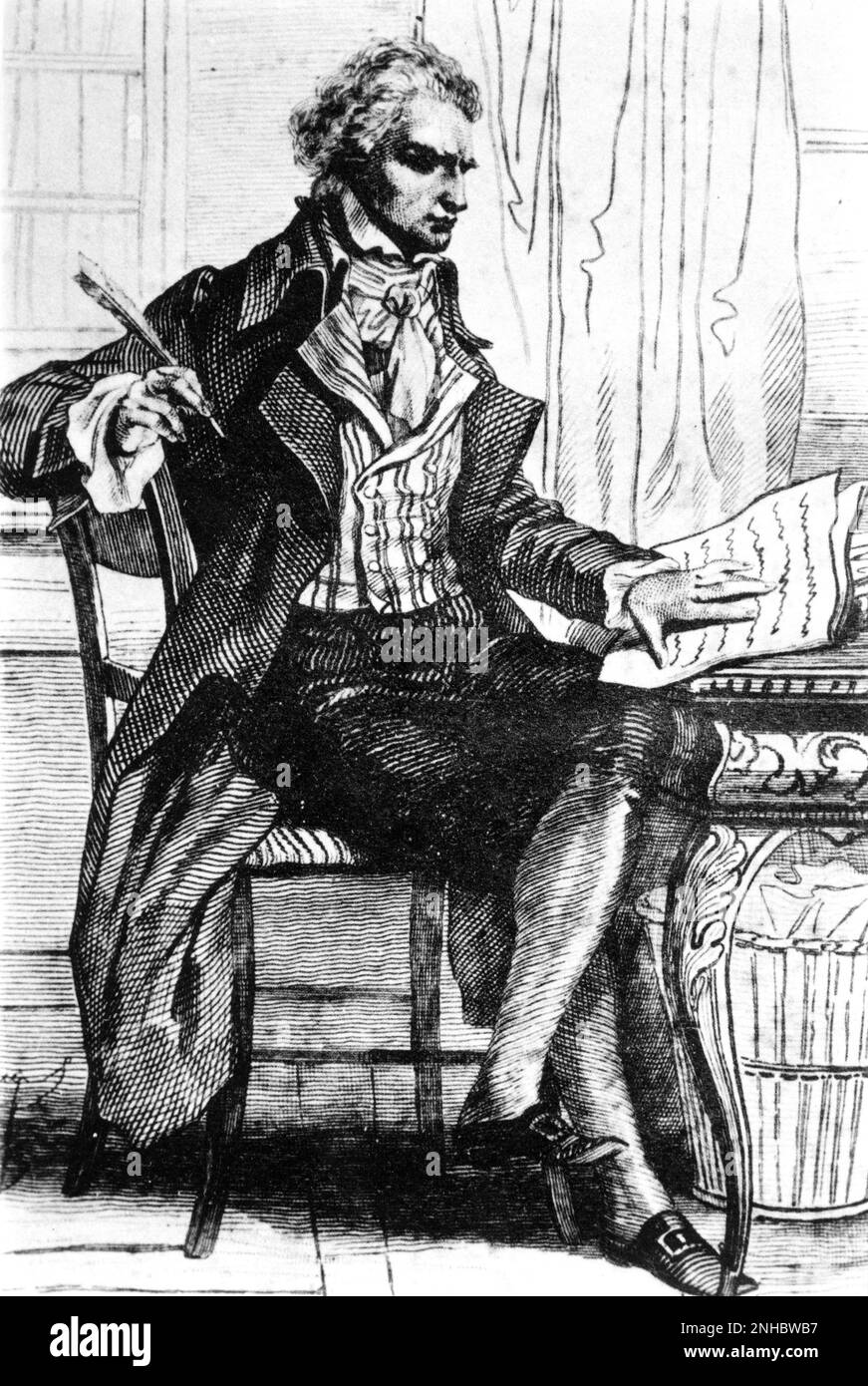 The italian poet , writer and playwriter VITTORIO ALFIERI ( 1749 - 1803 ...