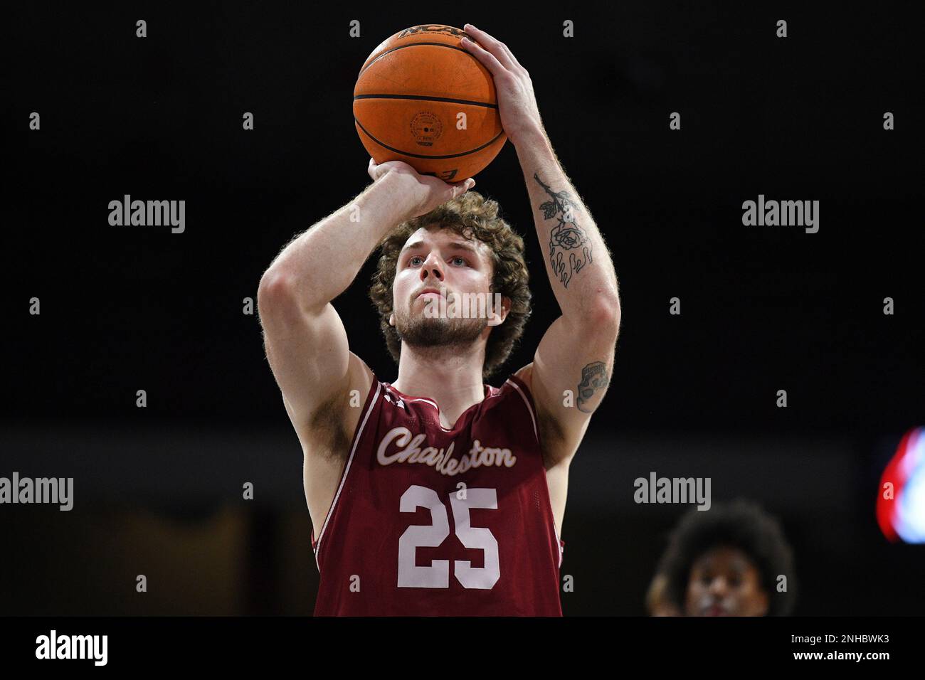 BOSTON, MA - JANUARY 21: Charleston Cougars forward Ben Burnham (25 ...