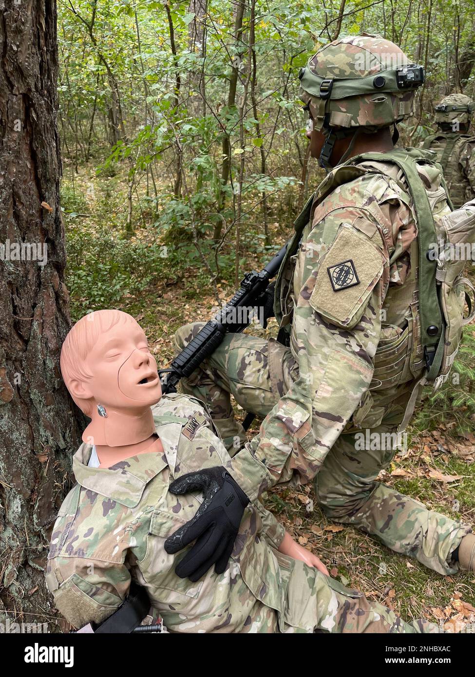Soldiers from the U.S. Army Signal Activity Kaiserslautern conduct a ...