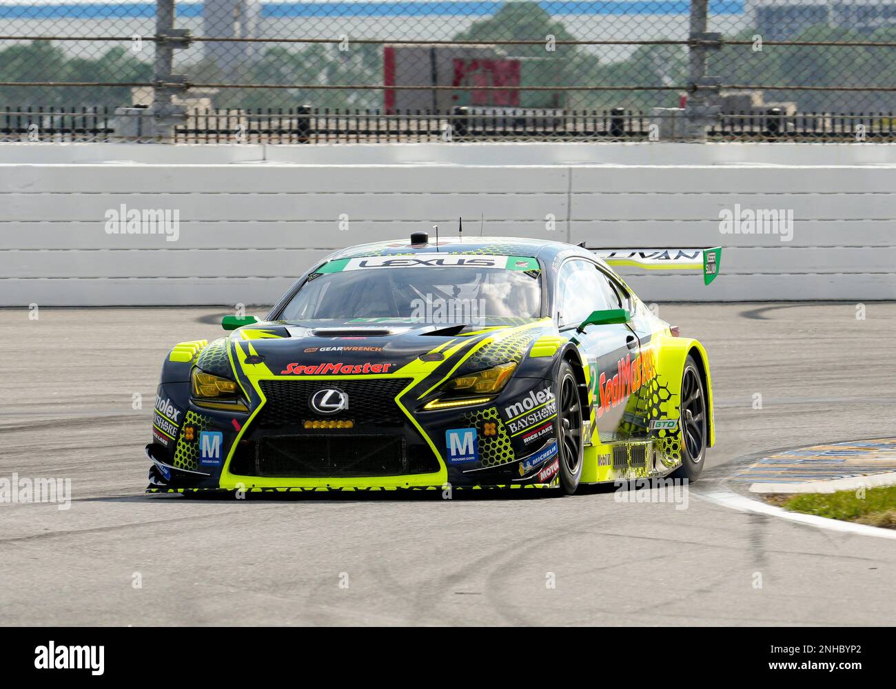 DAYTONA, FL - JANUARY 22: Vasser Sullivan driver Frankie Montecalvo ...