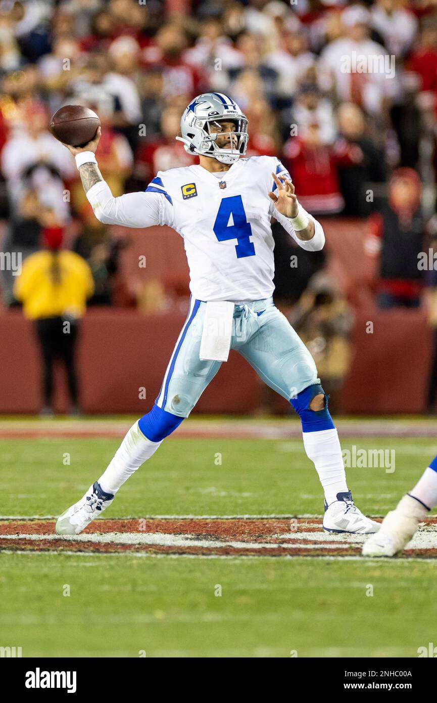 SANTA CLARA, CA - JANUARY 22: Dallas Cowboys quarterback Dak Prescott ...