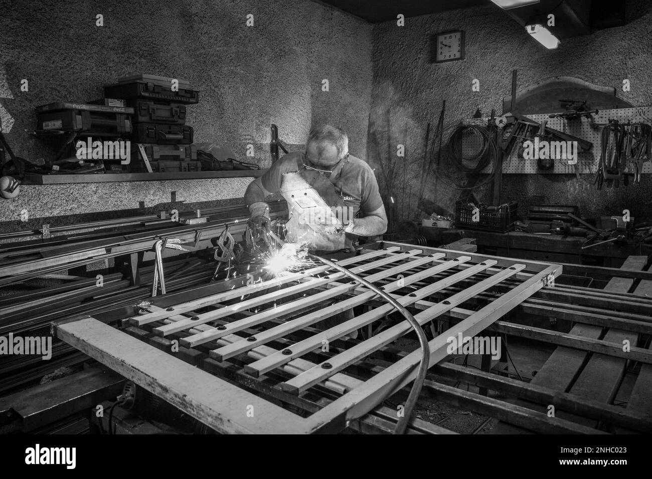 Italy, Ossona, Emilio Porrati Blacksmith Stock Photo - Alamy