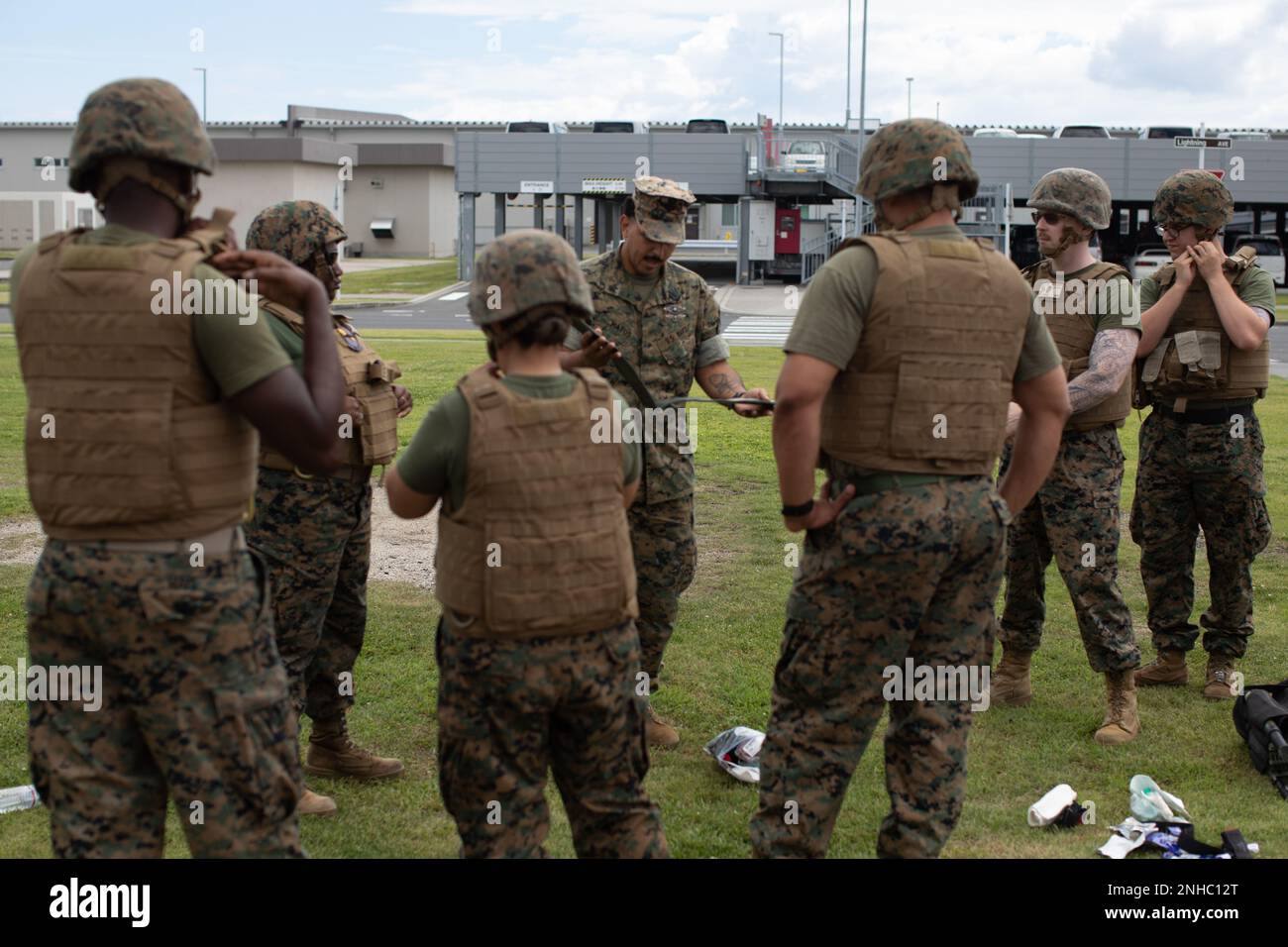 U.S. Navy Sailors with Marine Aircraft Group (MAG) 12 review medical ...