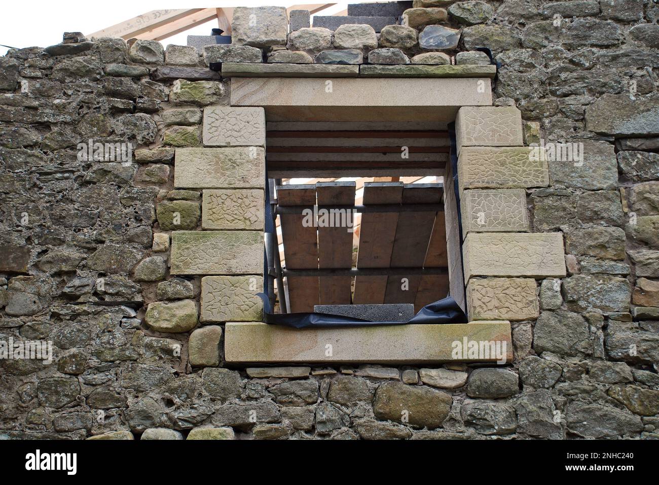 Partial restoration or rebuild at Church Street Long Preston.Long term ...