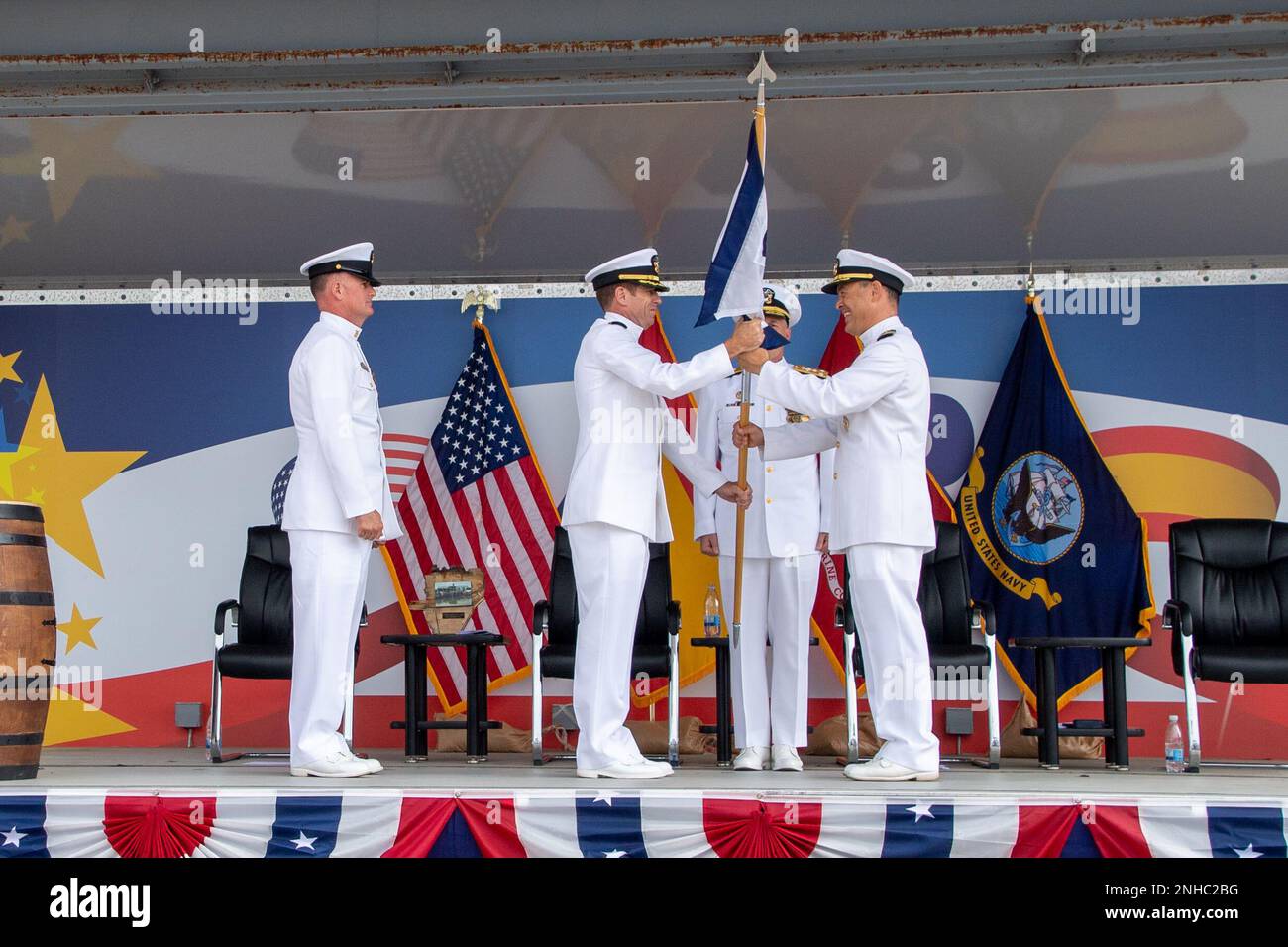 NAVAL STATION ROTA, Spain (July 28, 2022) Vice Adm. Gene Black III, commander, U.S. Sixth Fleet ...