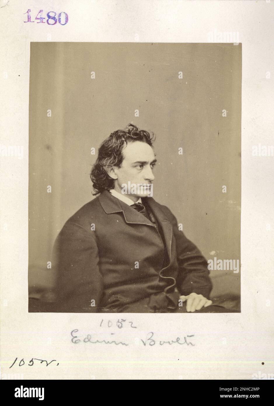 Edwin Booth; actor 19th Century Mathew Brady, Quartermaster, and Other ...