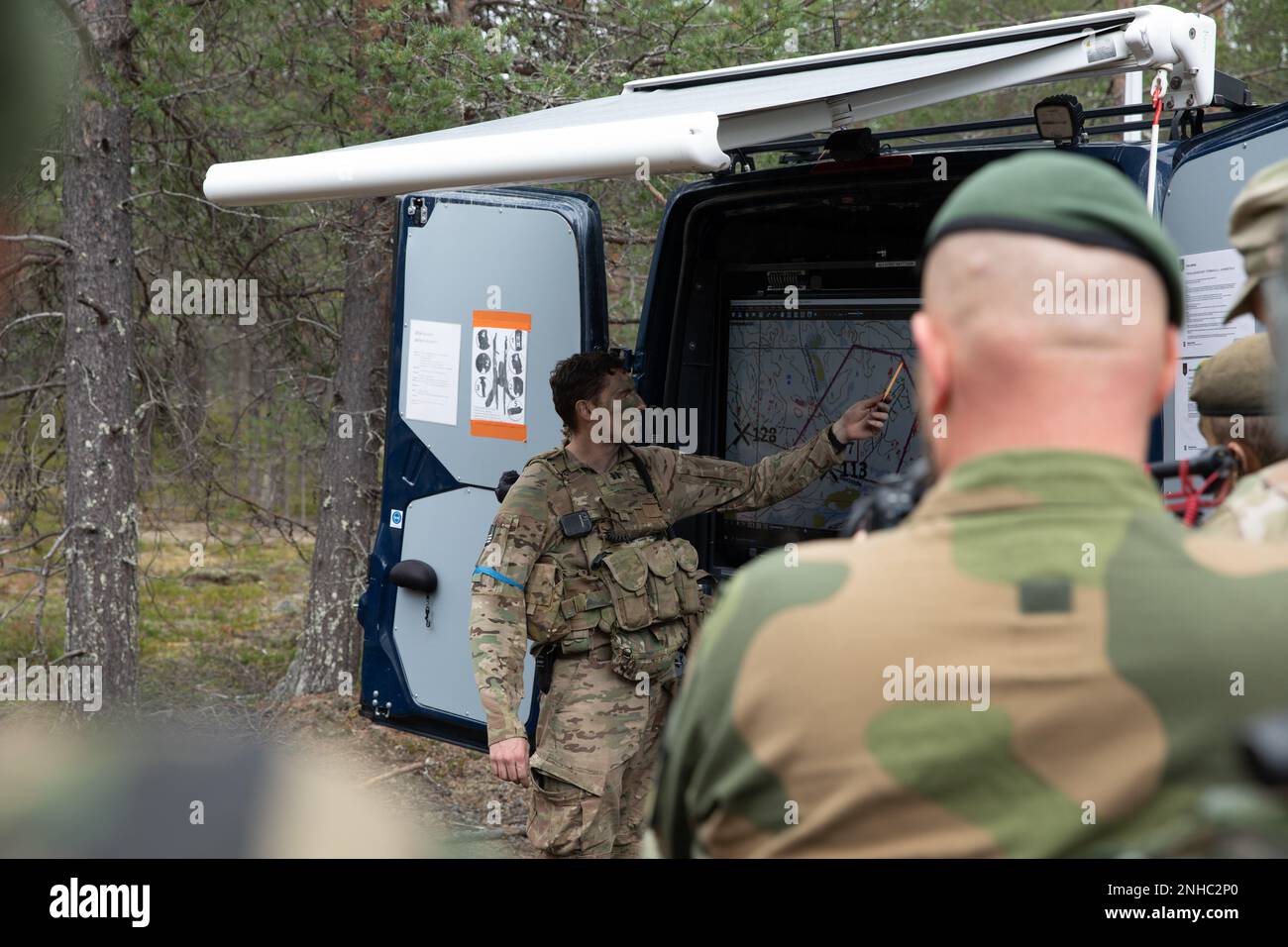U.S. Army Capt. Eric Cruz, company commander of “Viper” Company, 1st ...