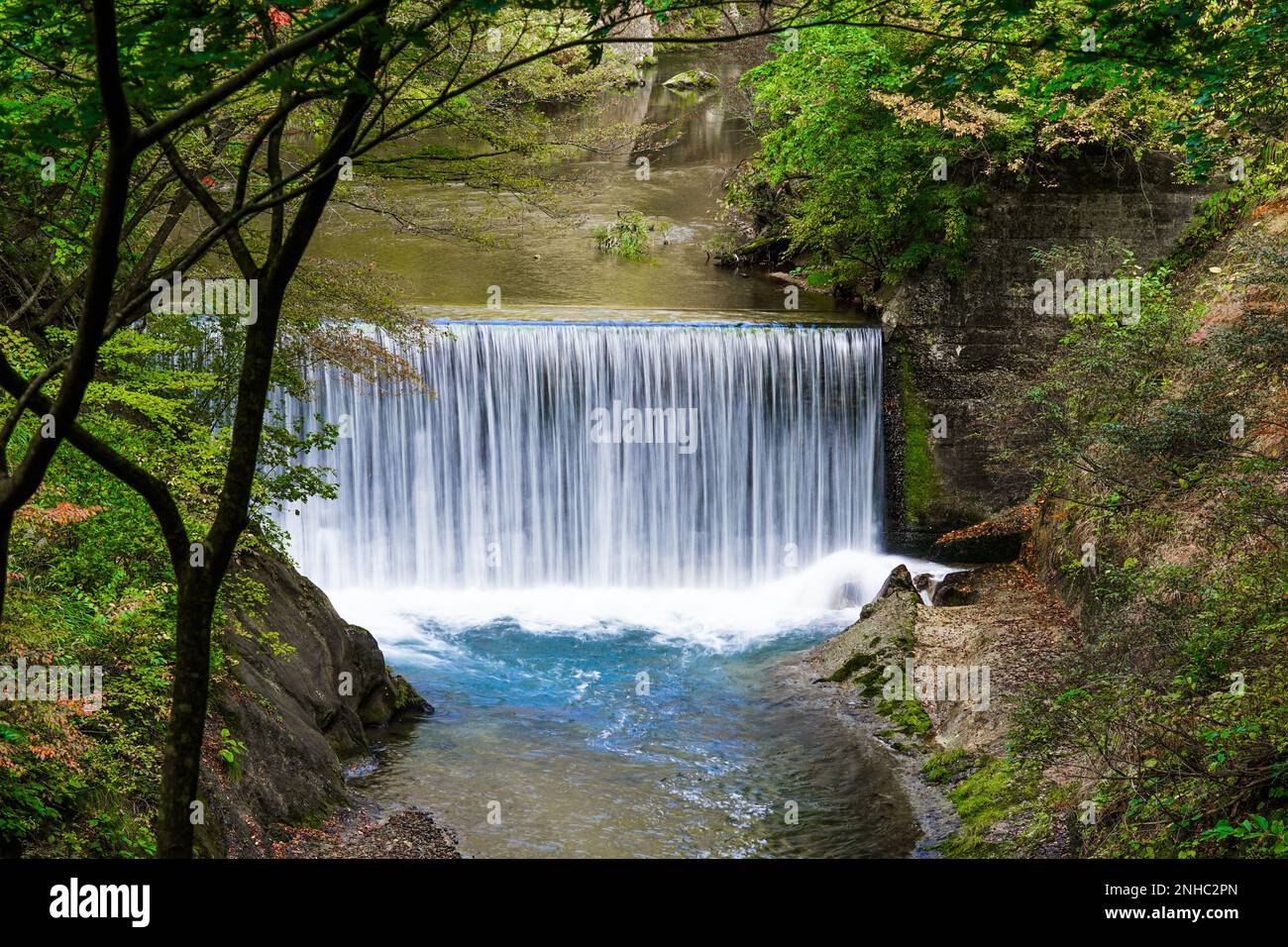 Shot beautiful natural waterfall hi-res stock photography and images - Alamy