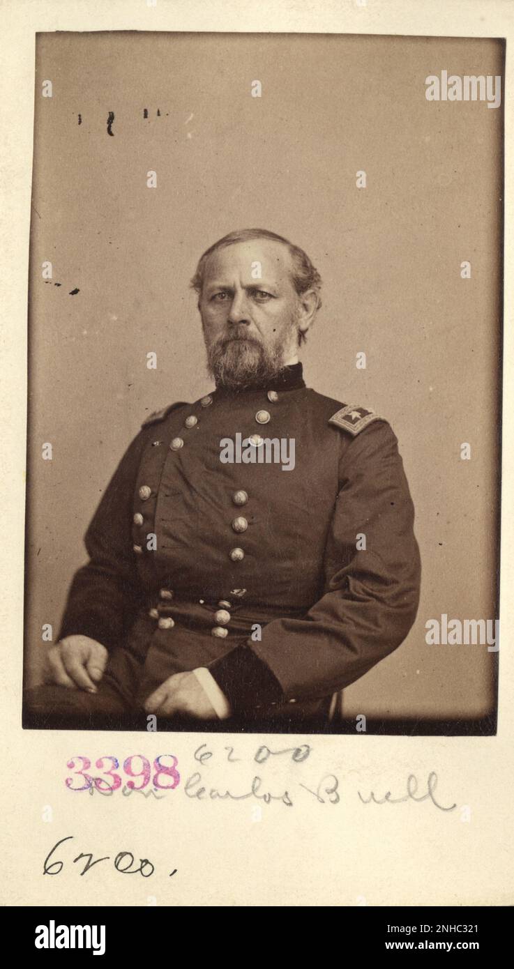 Gen. Don Carlos Buell 19th Century Mathew Brady, Quartermaster, and ...