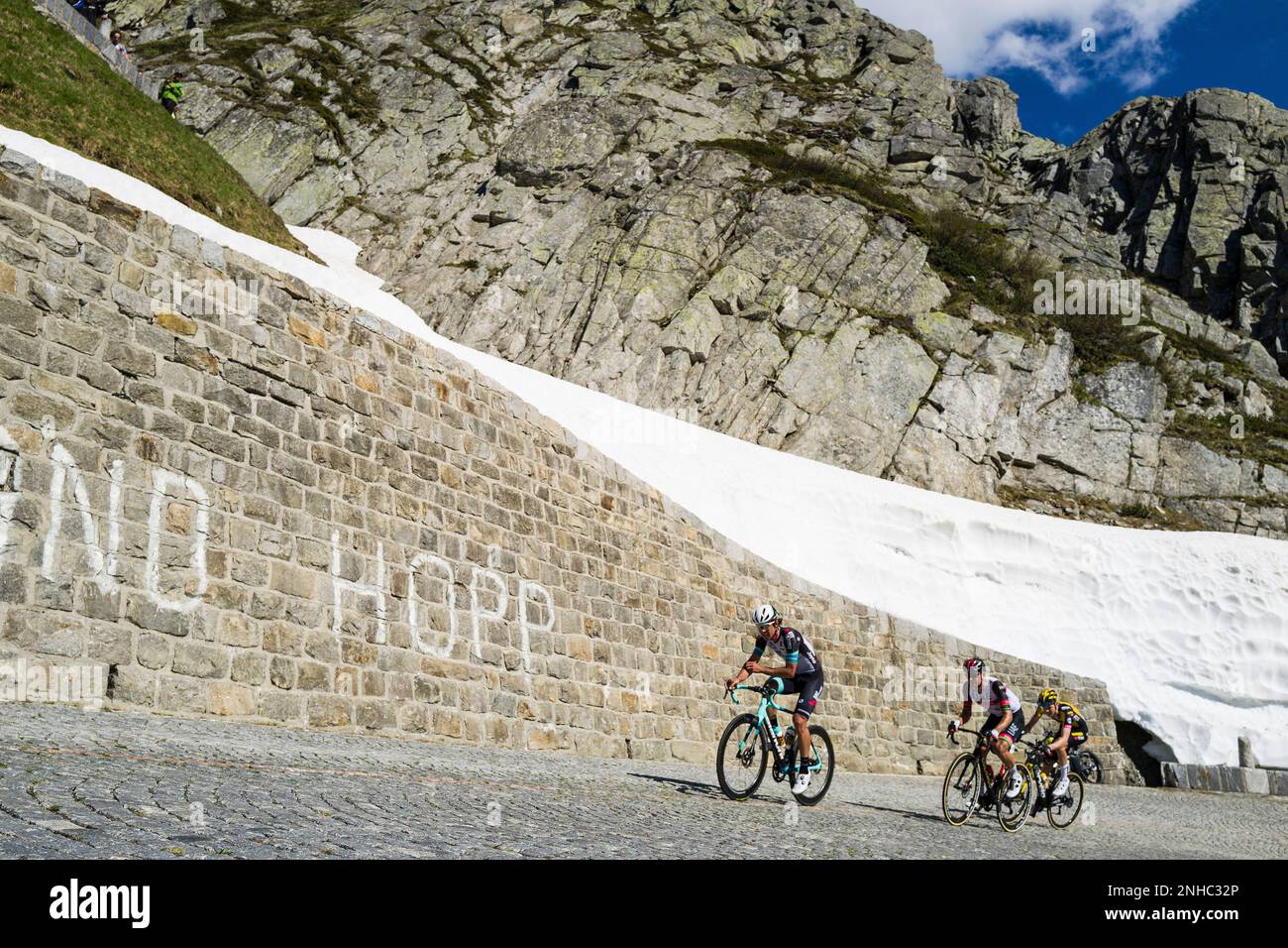 Switzerland, Tour De Suisse, Gotthard Pass (tremola Stock Photo - Alamy
