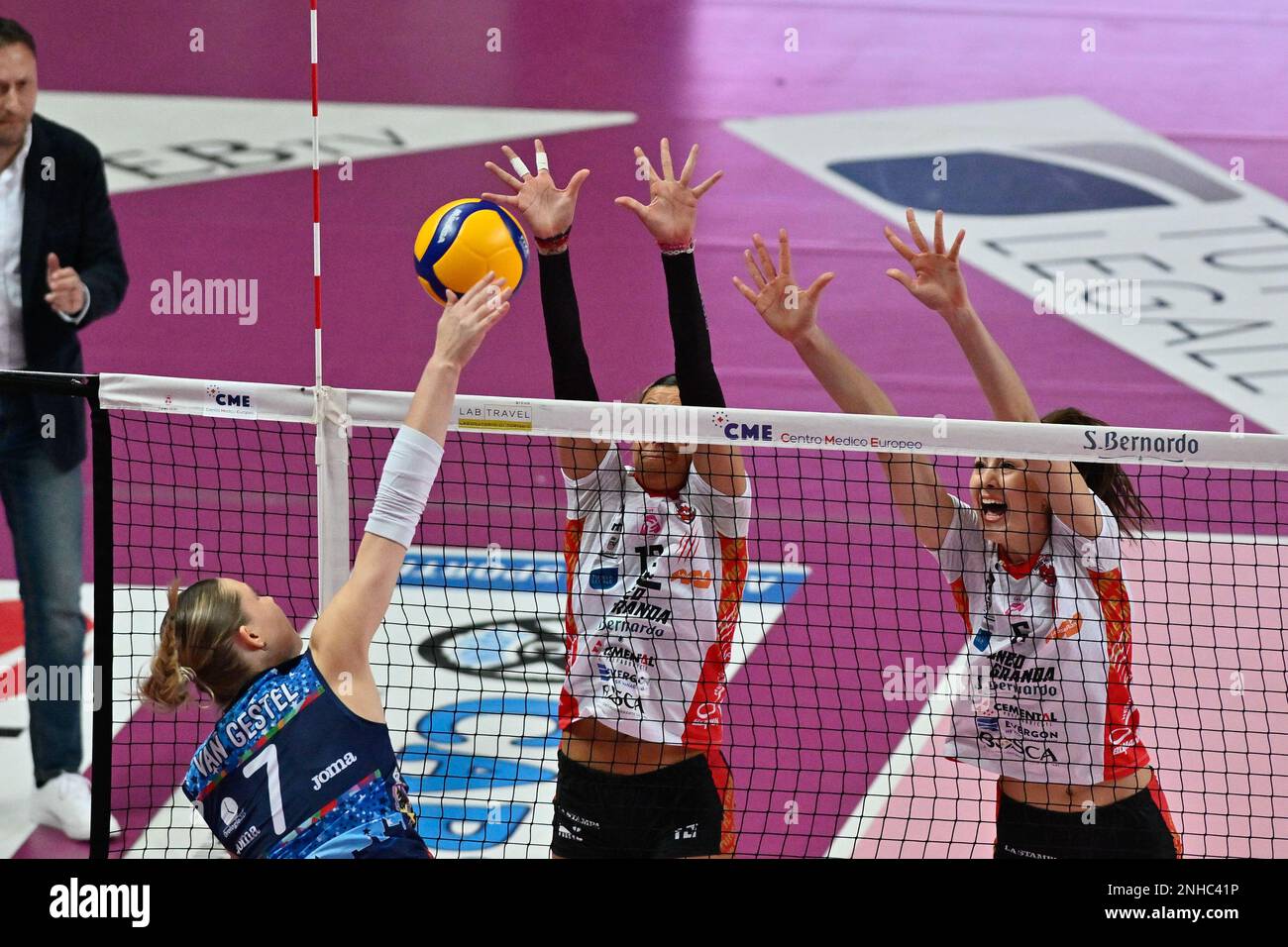 Pala Ubi Banca, Cuneo, Italy, February 21, 2023, Celine Van Gestel (Il ...