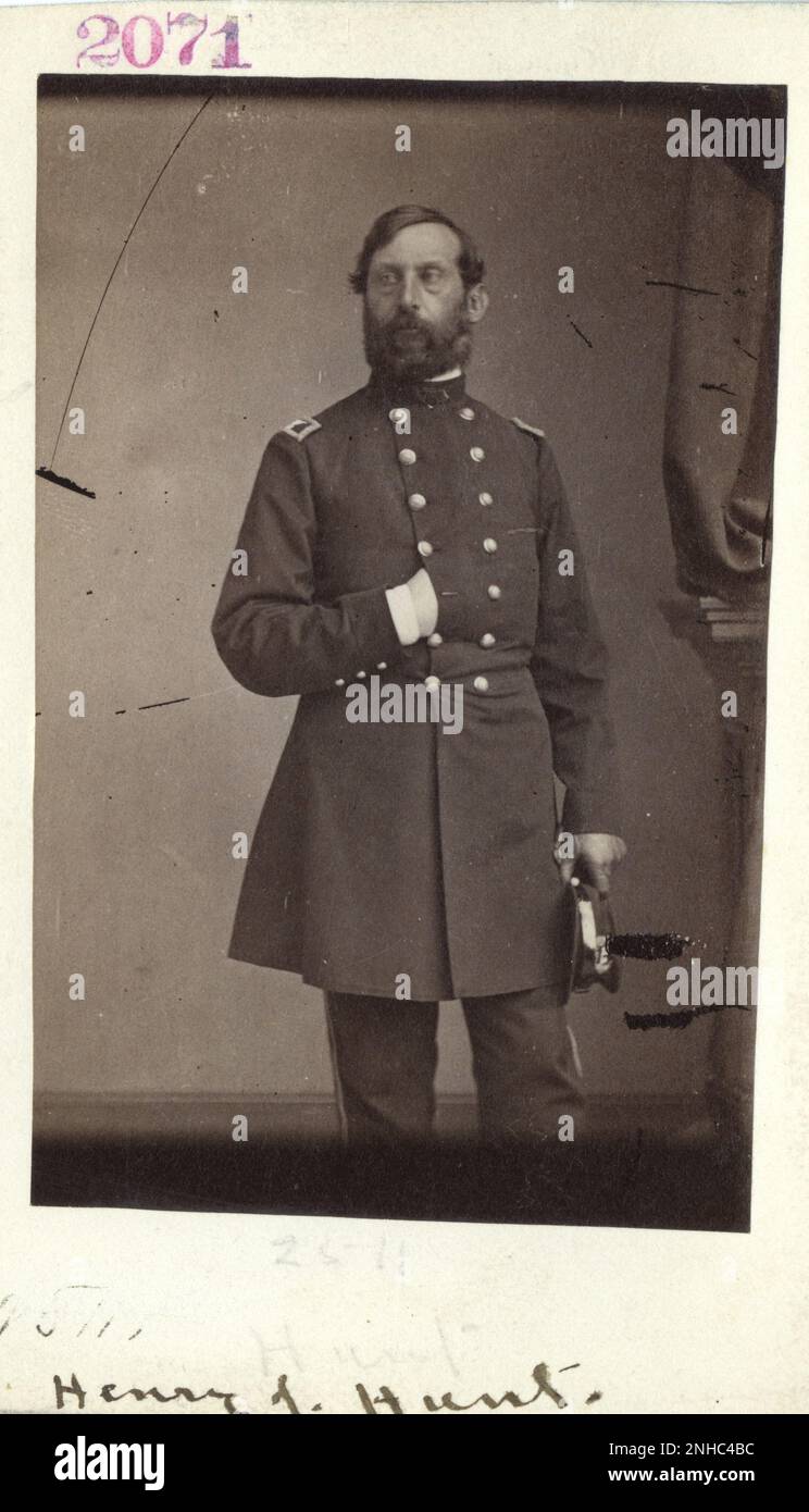 Col. Henry J. Hunt 19th Century Mathew Brady, Quartermaster, and Other ...