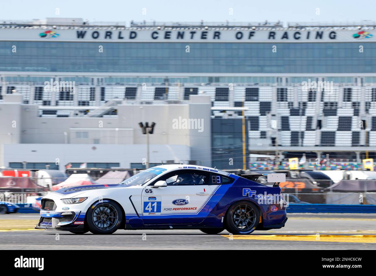 DAYTONA, FL - JANUARY 20: The #41 PF Racing Ford Mustang GT4 of James ...